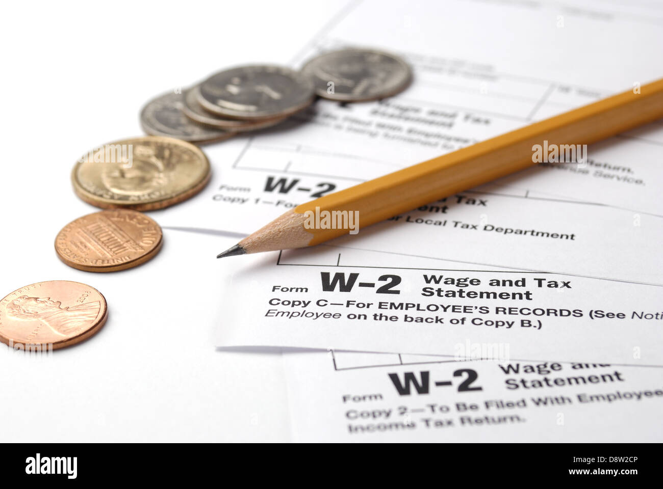 Tax return papers Stock Photo - Alamy