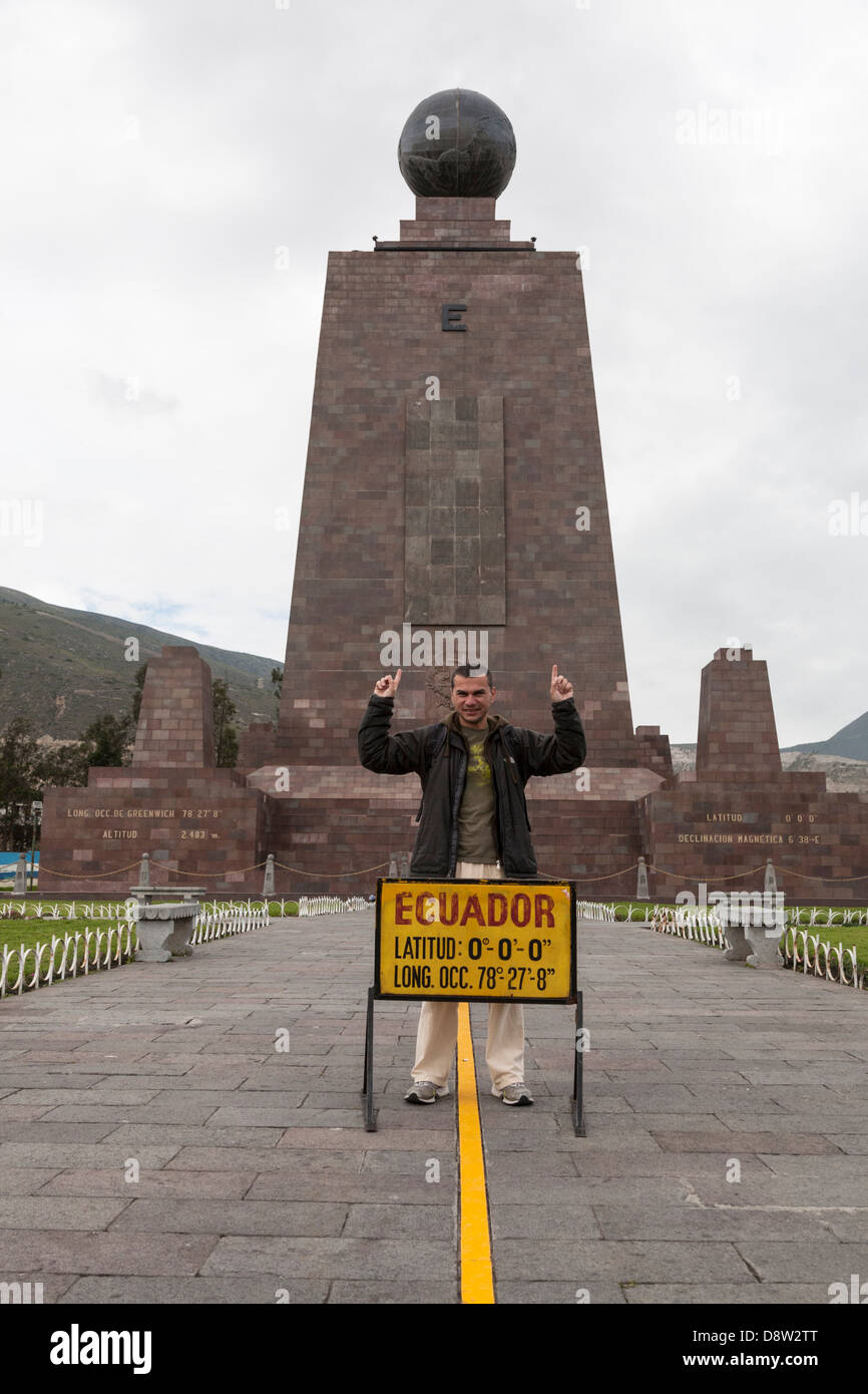 Mitad del Mundo, Monument, Marking the Equatorial Line, Near Quito ...