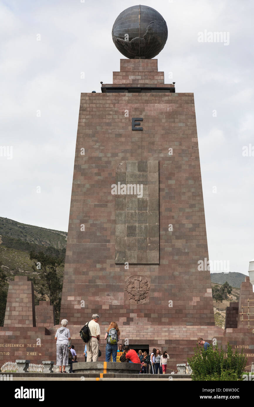 Mitad del Mundo, Monument, Marking the Equatorial Line, Near Quito ...