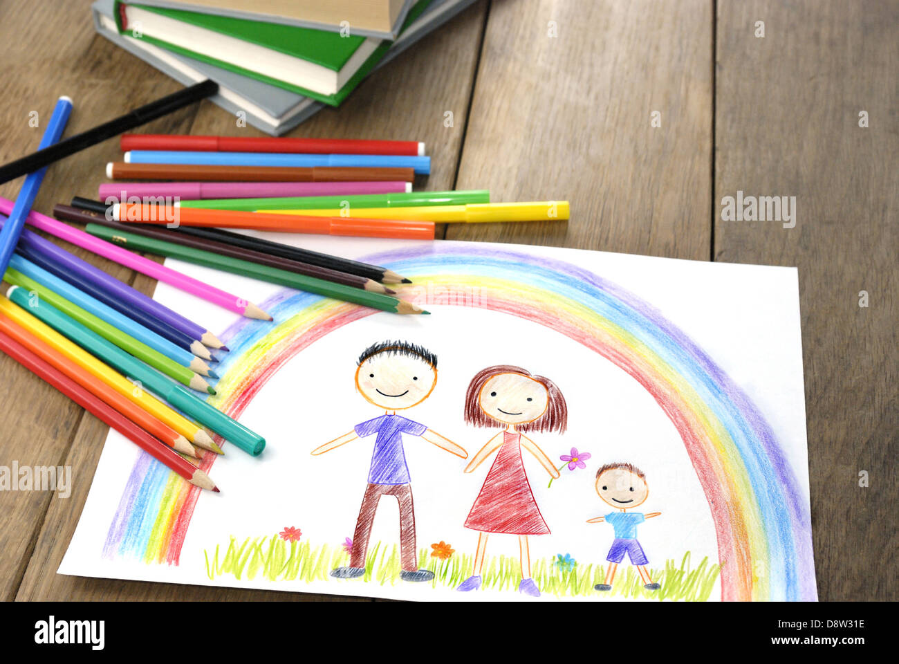 Kids drawing family tree hi-res stock photography and images - Alamy