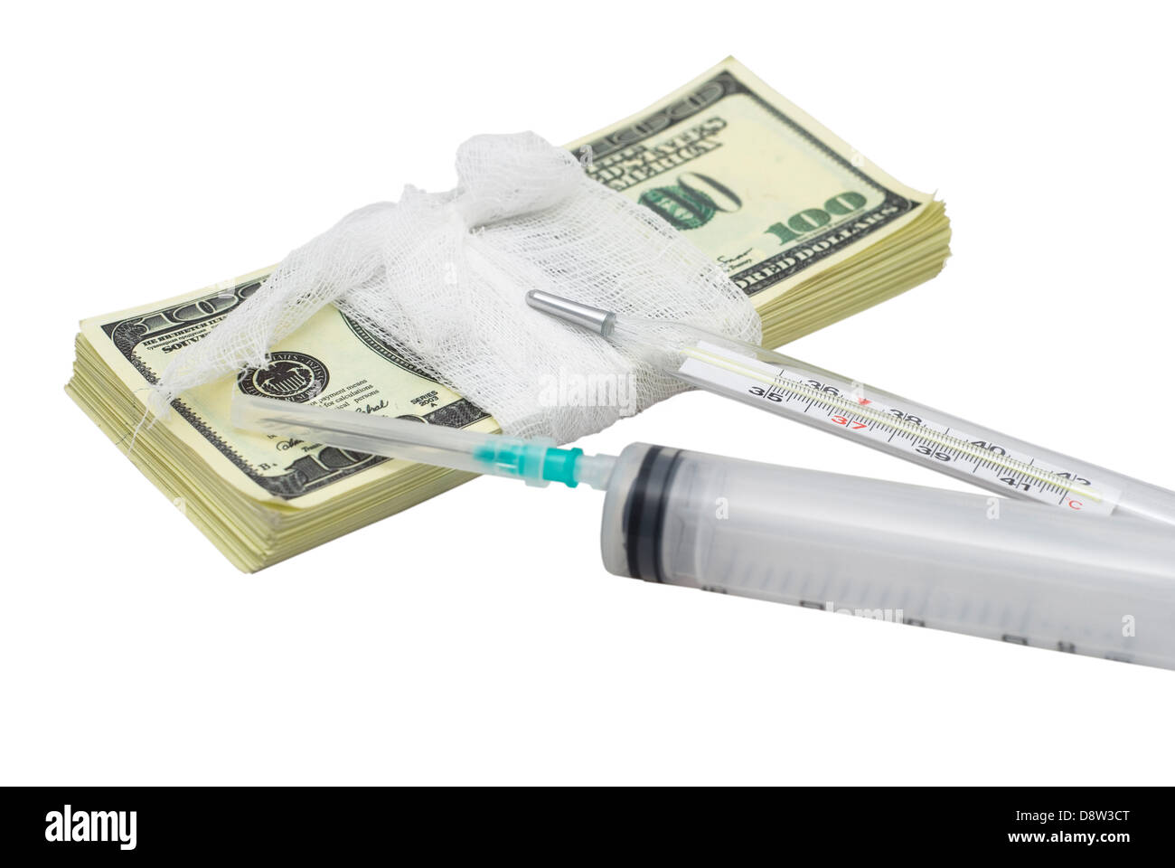 100 dollar bill medicine hi-res stock photography and images - Alamy
