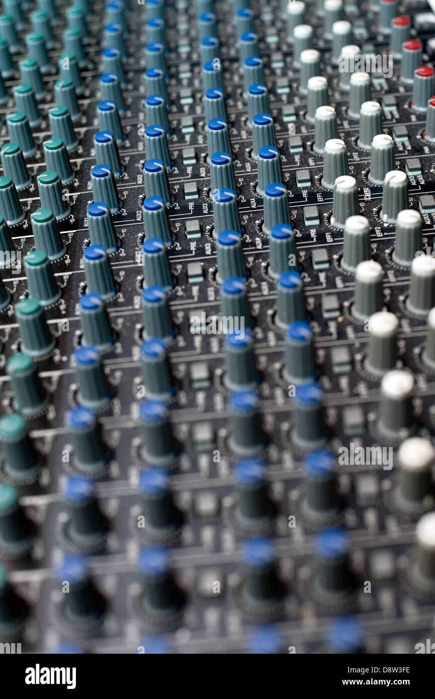 audio control console Stock Photo - Alamy