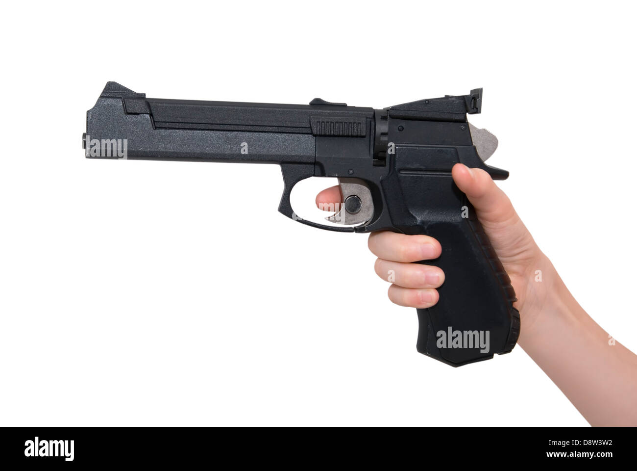 gun in hand Stock Photo - Alamy