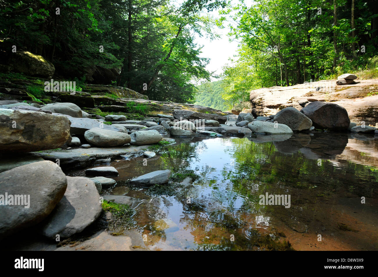 Waterfalls on Kaaterskill Creek in the Catskills Mountains - New York ...