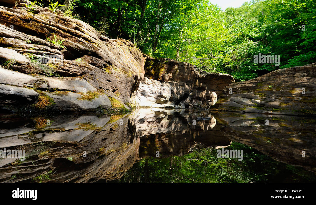 Waterfalls on Kaaterskill Creek in the Catskills Mountains - New York ...