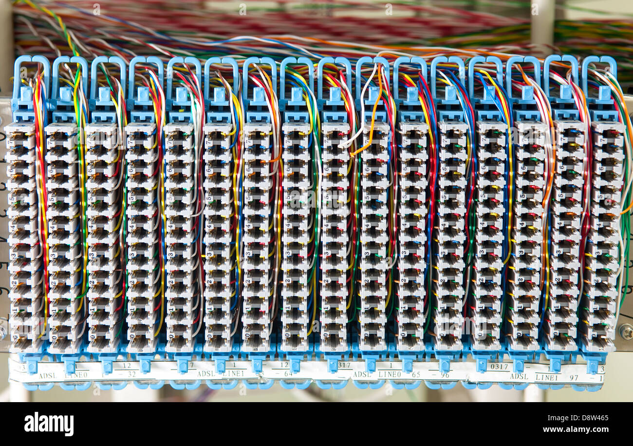 communication and internet network server room Stock Photo - Alamy