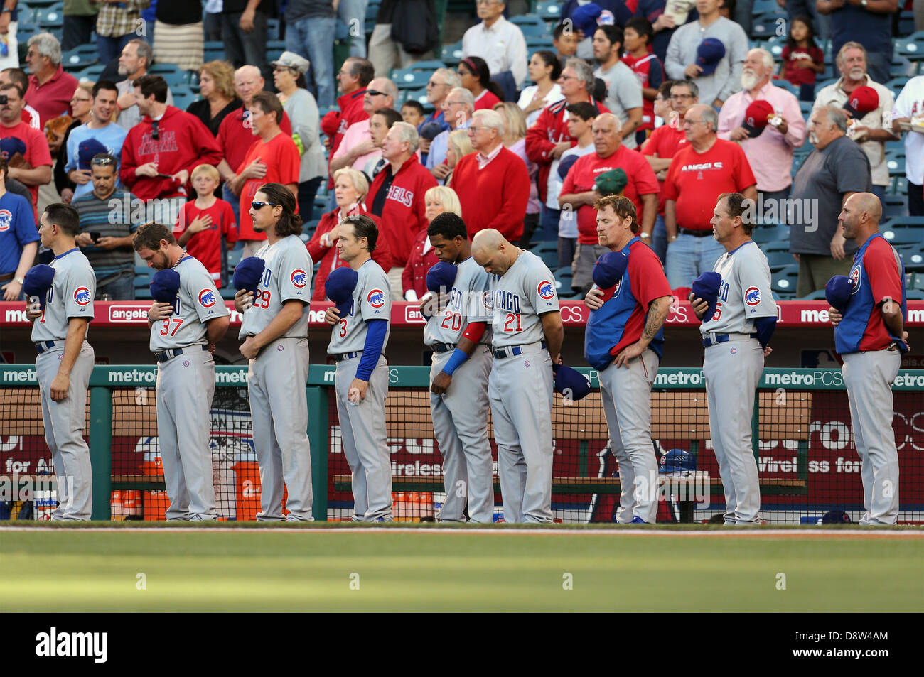 Anaheim, California, USA. 4th June 2013. Team members of the Chicago ...