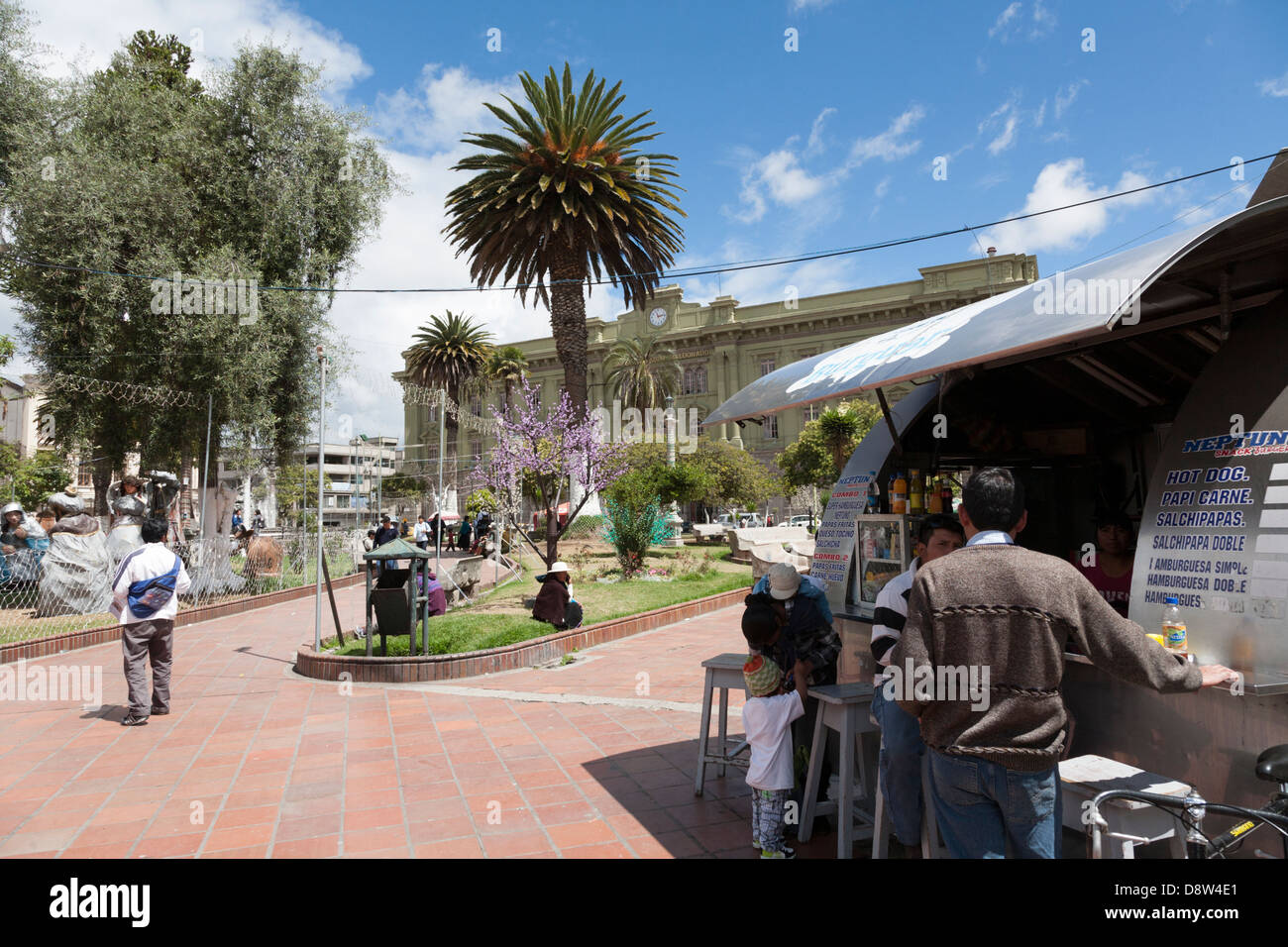 Colegio Nacional Maldonado, Parque Sucre, Riobamba, Ecuador Stock Photo ...
