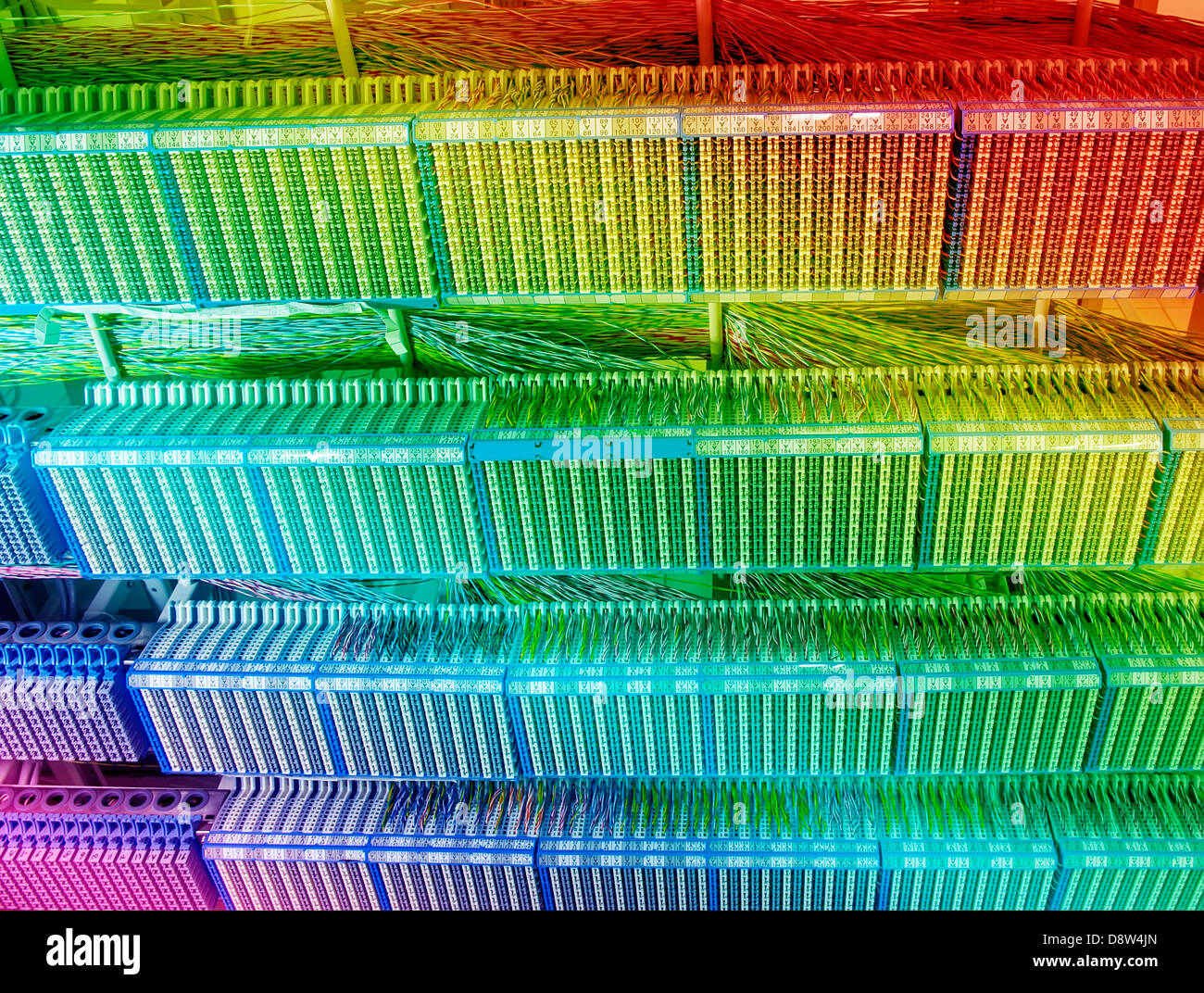 communication and internet network server room Stock Photo - Alamy