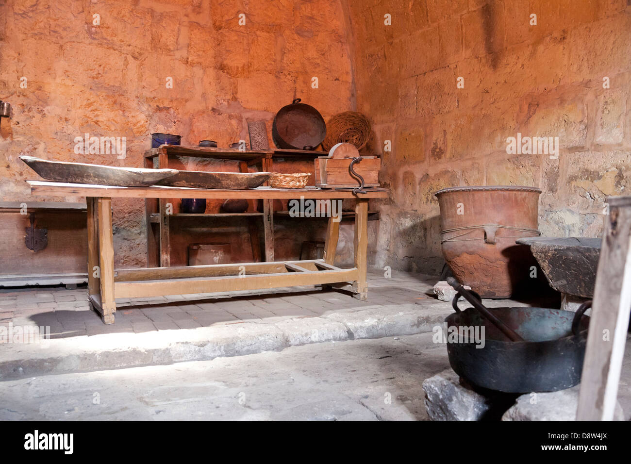 Kitchen, The Monastery of Saint Catherine, Arequipa, Peru Stock Photo ...