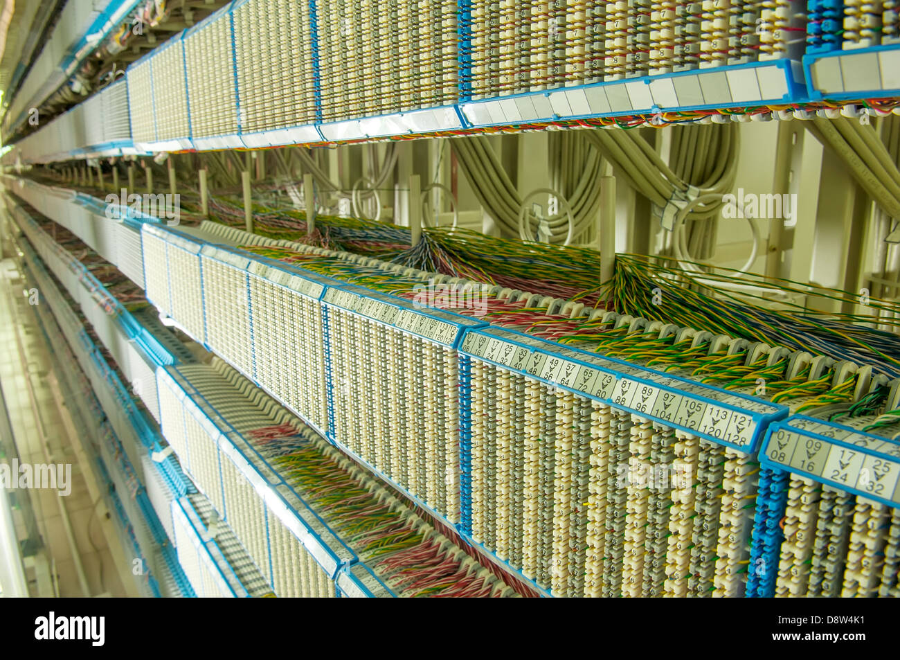 communication and internet network server room Stock Photo - Alamy