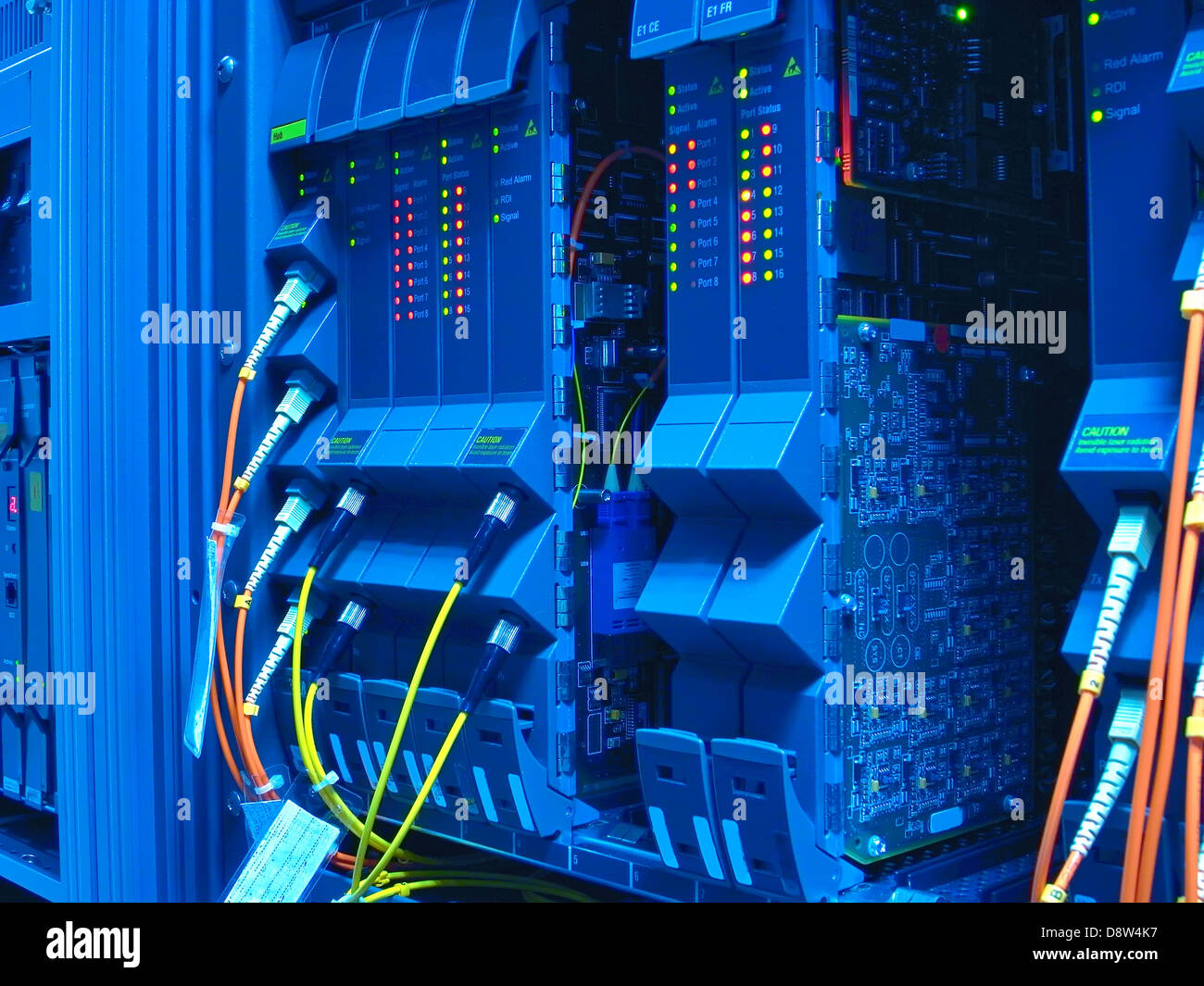 communication and internet network server room Stock Photo - Alamy