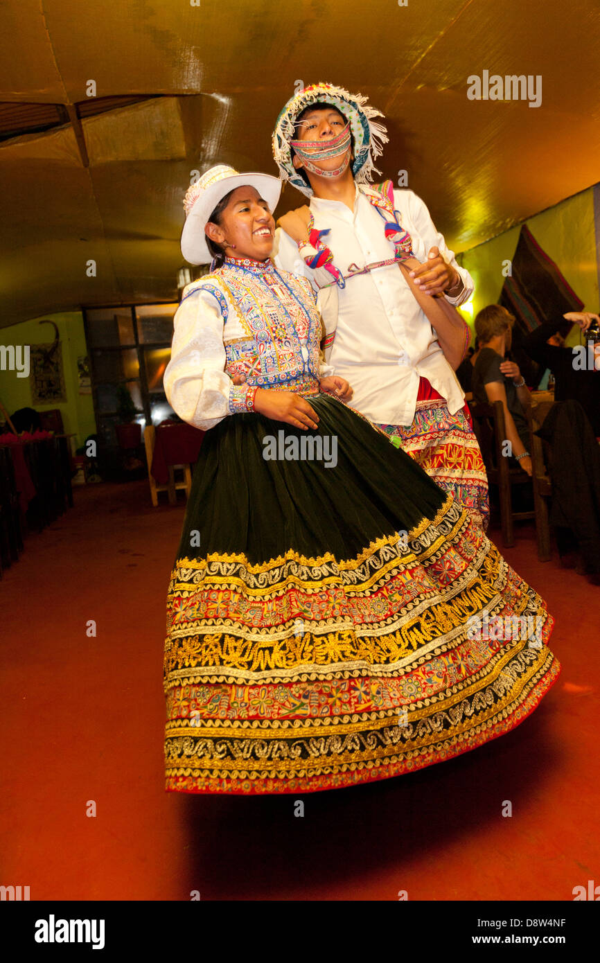 Couple performing danza wititi traditional hi-res stock photography and ...