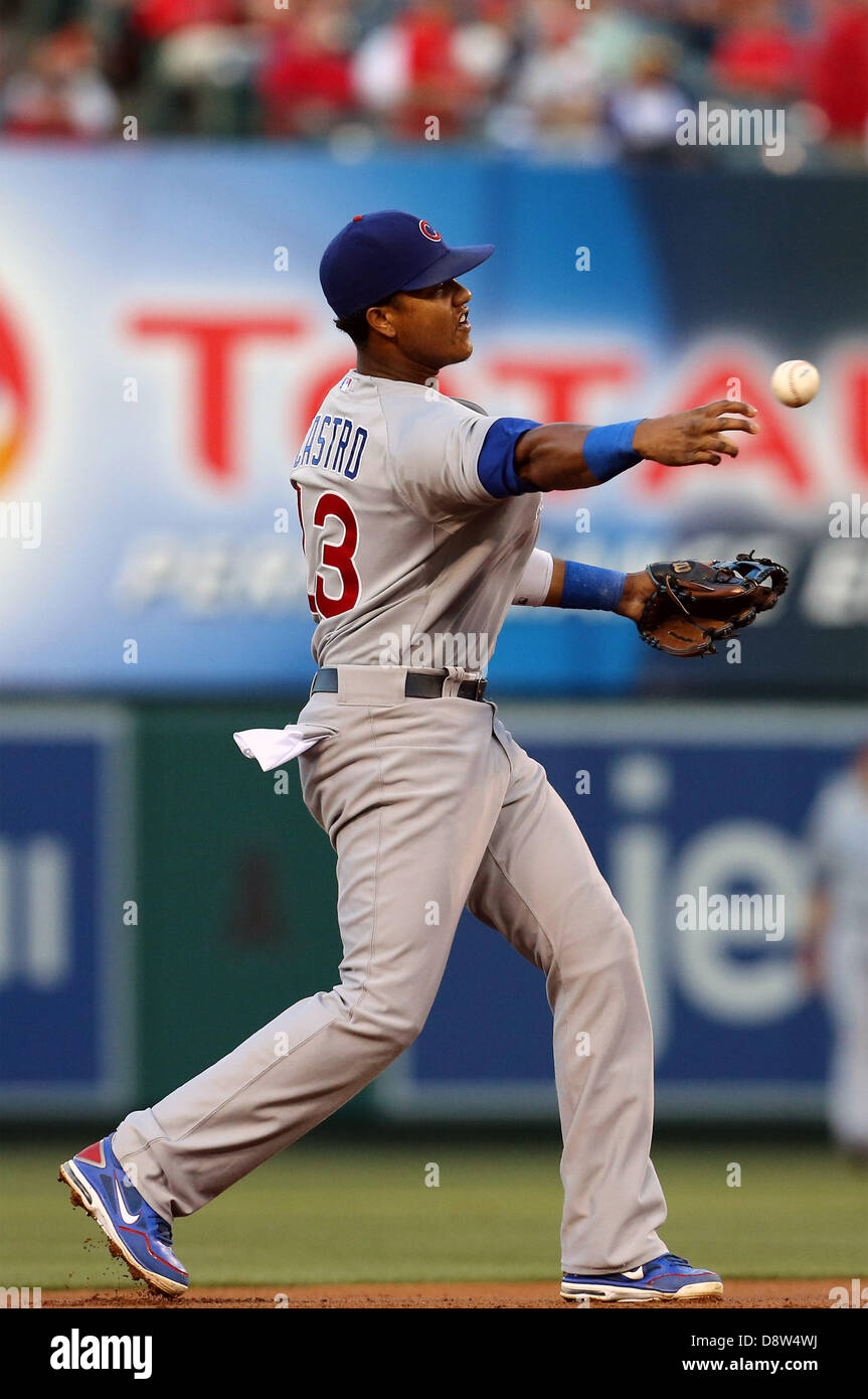 Anaheim, California, USA. 4th June 2013. Chicago Cubs shortstop Starlin ...