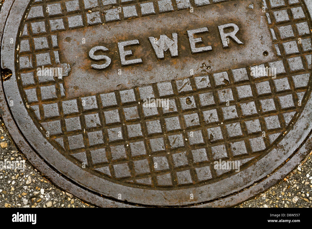 Metal drain cover side road hi-res stock photography and images - Alamy