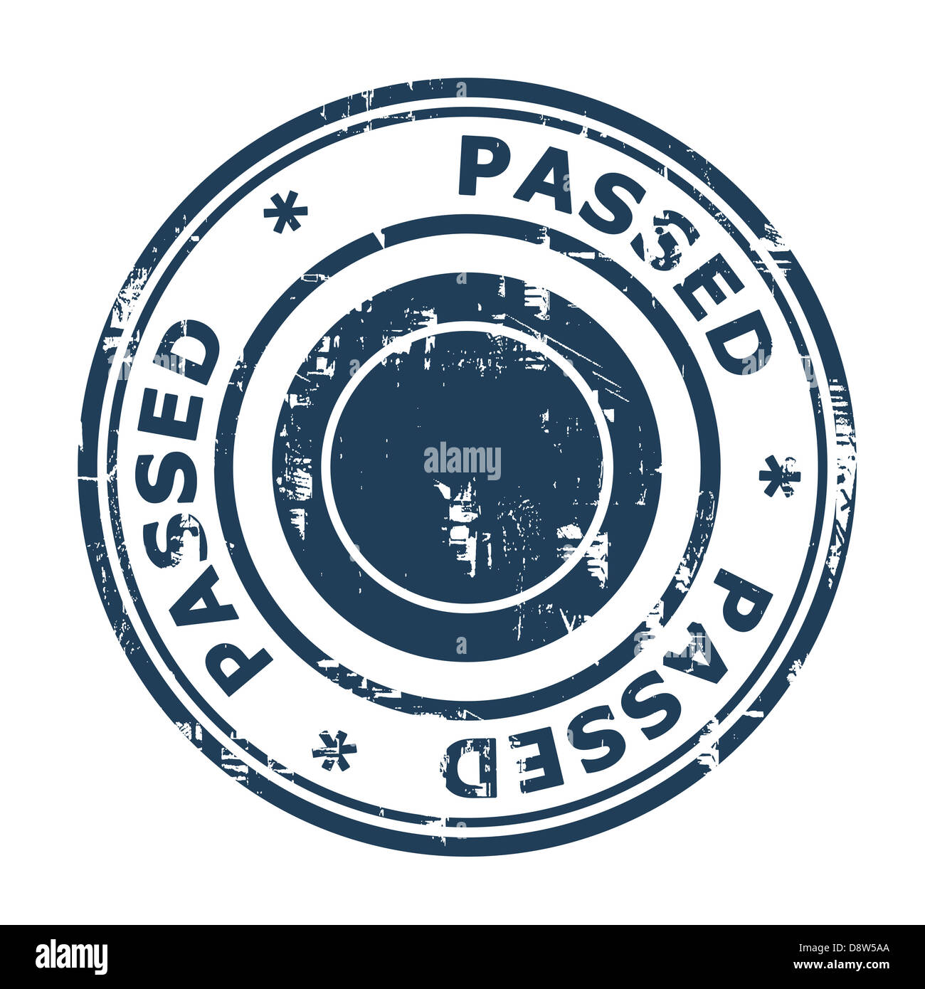 Passed concept stamp isolated on a white background Stock Photo - Alamy