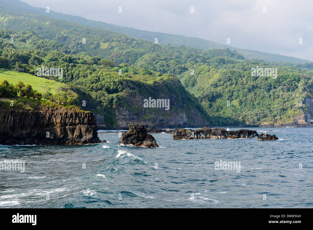 Cliffs in Maui Hawaii Stock Photo - Alamy