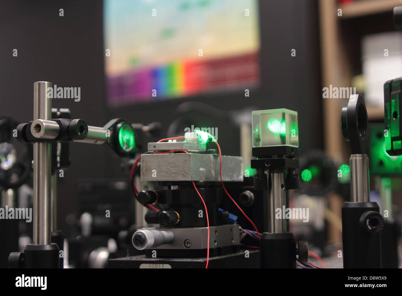 Laser beam interference experiment hi-res stock photography and images ...