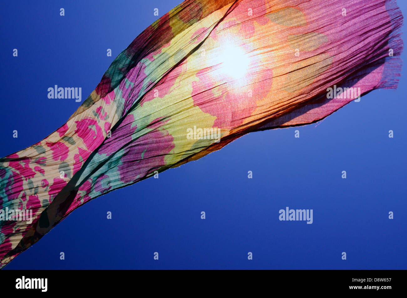 Scarf flying in the air Stock Photo - Alamy