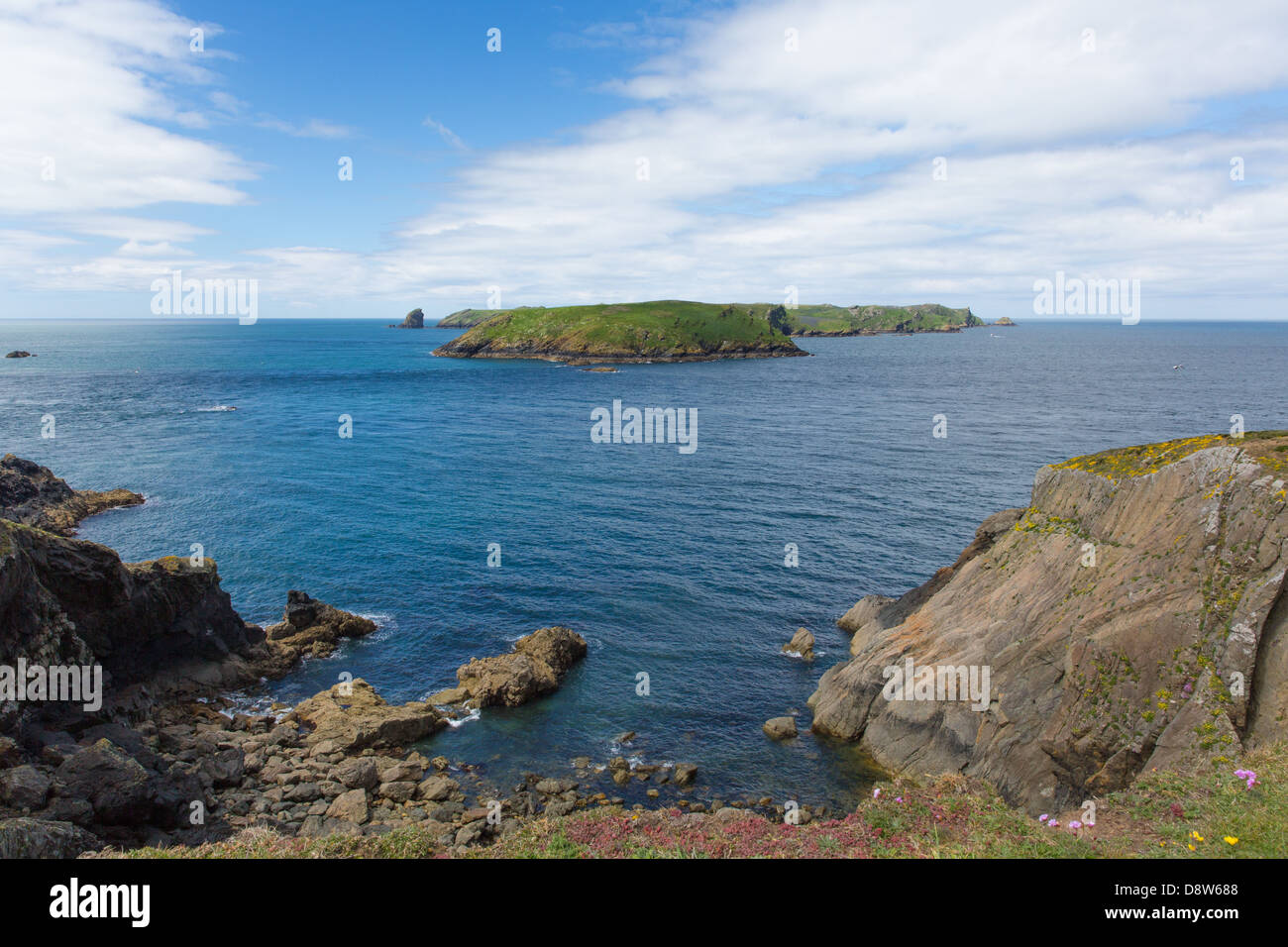 Skomer Island Pembrokeshire West Wales known for Puffins, wildlife and ...