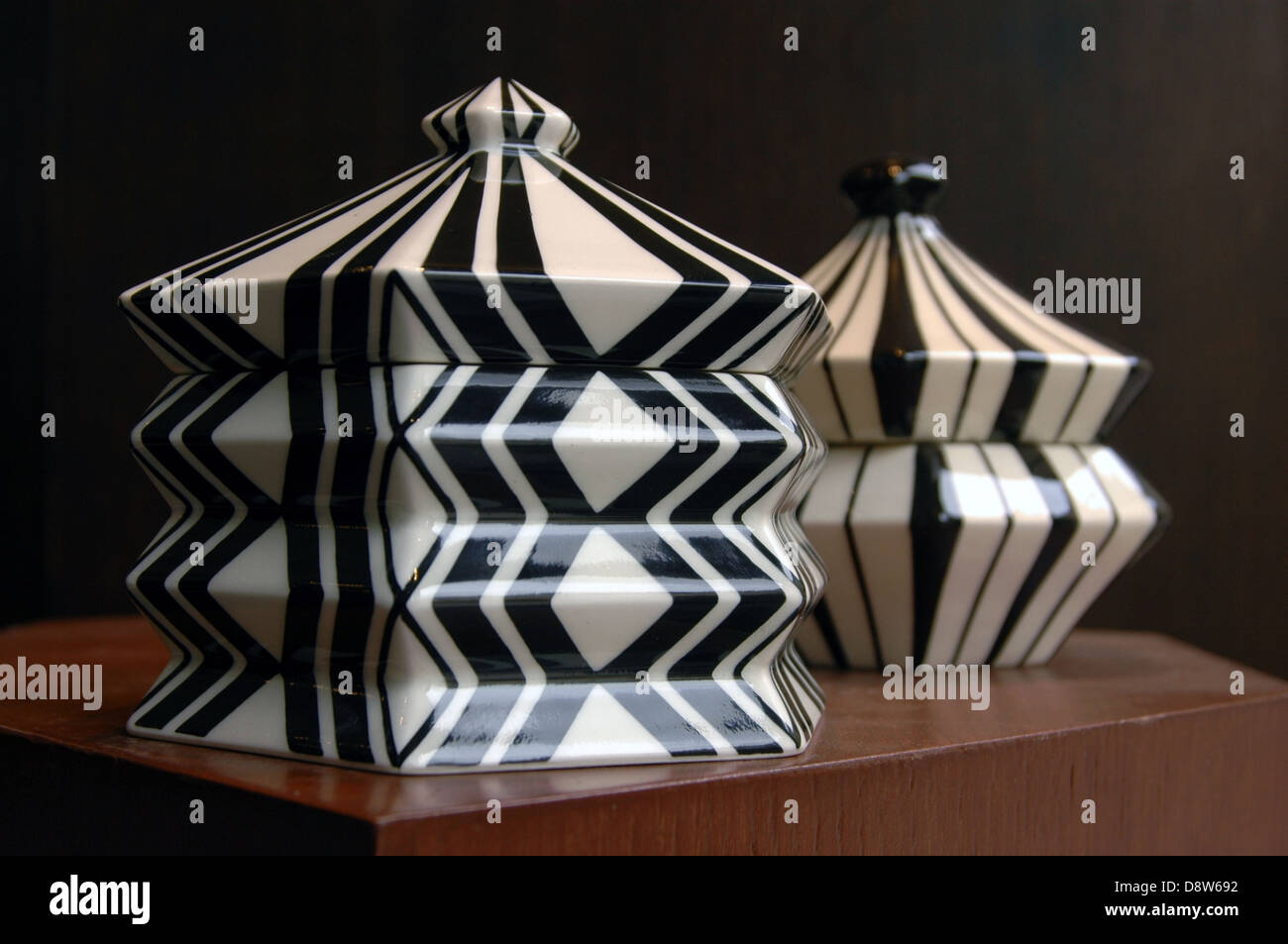 Porcelain Cubist design in the Cubism Museum at the House of the black ...