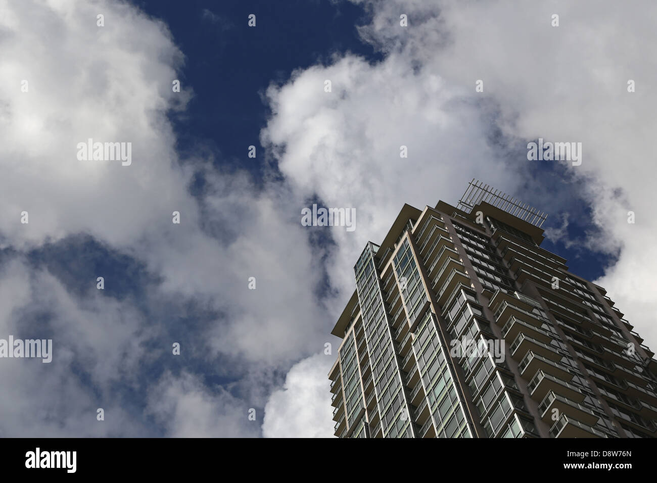 New high rise buildings with nature background Stock Photo - Alamy
