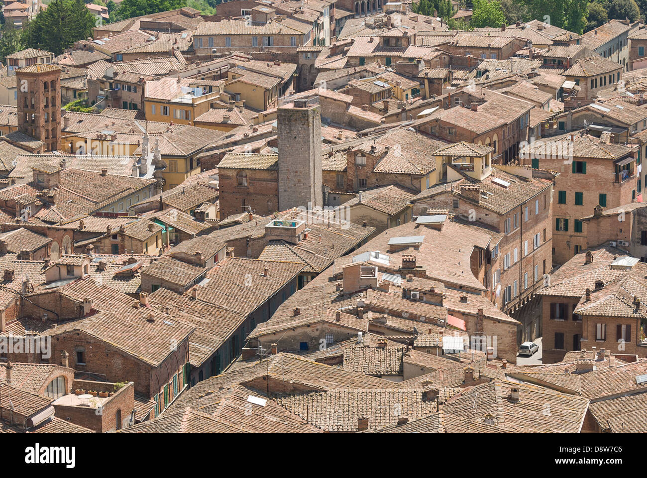 Rooftop view siena italy hi-res stock photography and images - Alamy