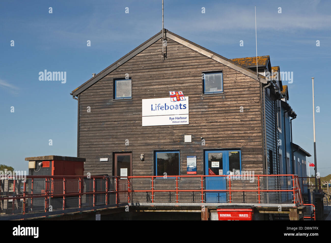 The lifeboat house run by the RNLI in Rye East Sussex Stock Photo - Alamy