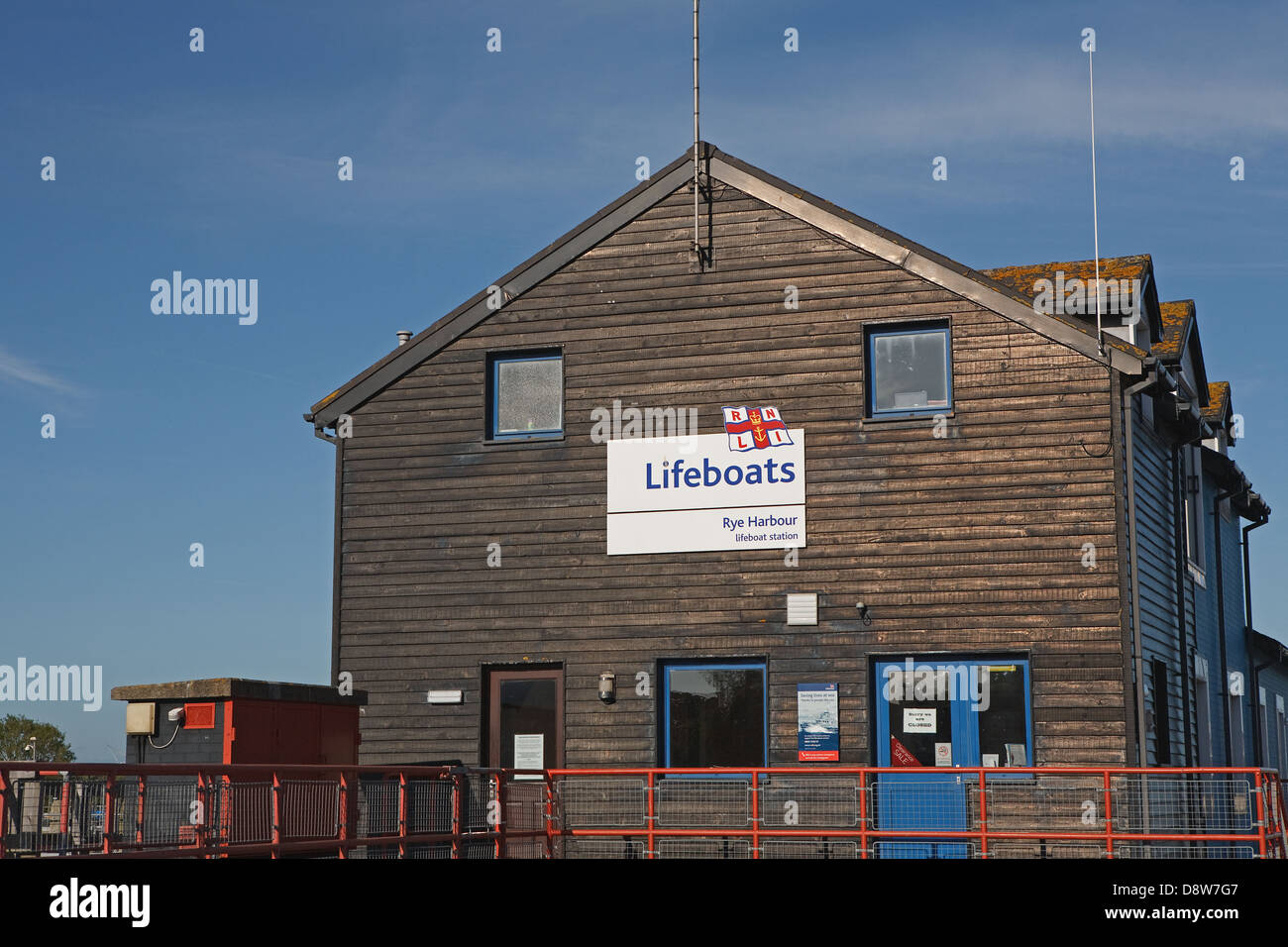The lifeboat house run by the RNLI in Rye East Sussex Stock Photo - Alamy