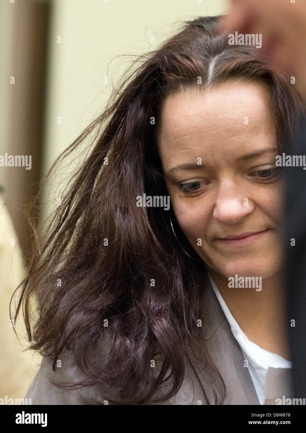 Munich, Germany. 5th June 2013. Accused Beate Zschaepe enters the court ...