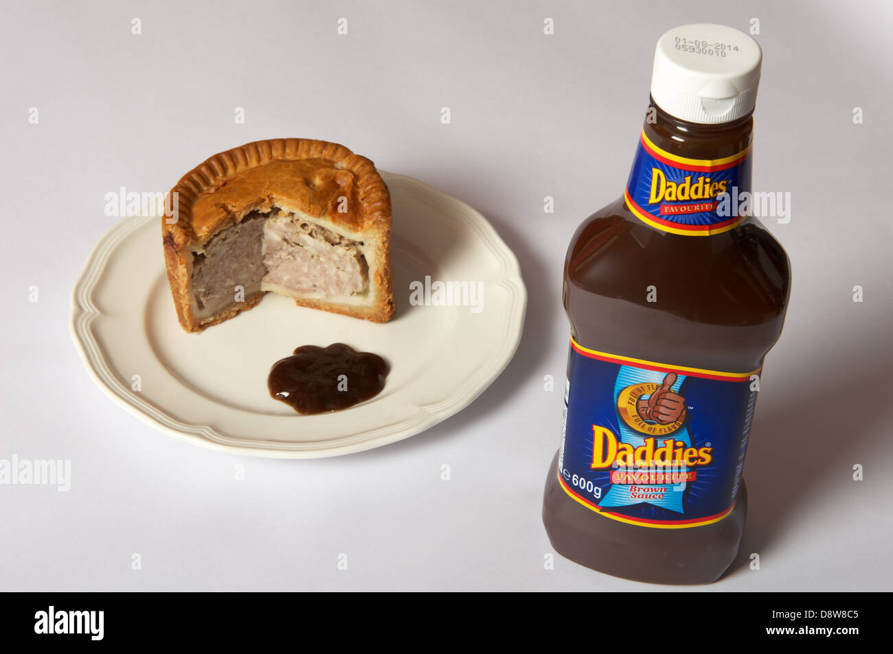 Daddies brown sauce with pork pie hi-res stock photography and images ...