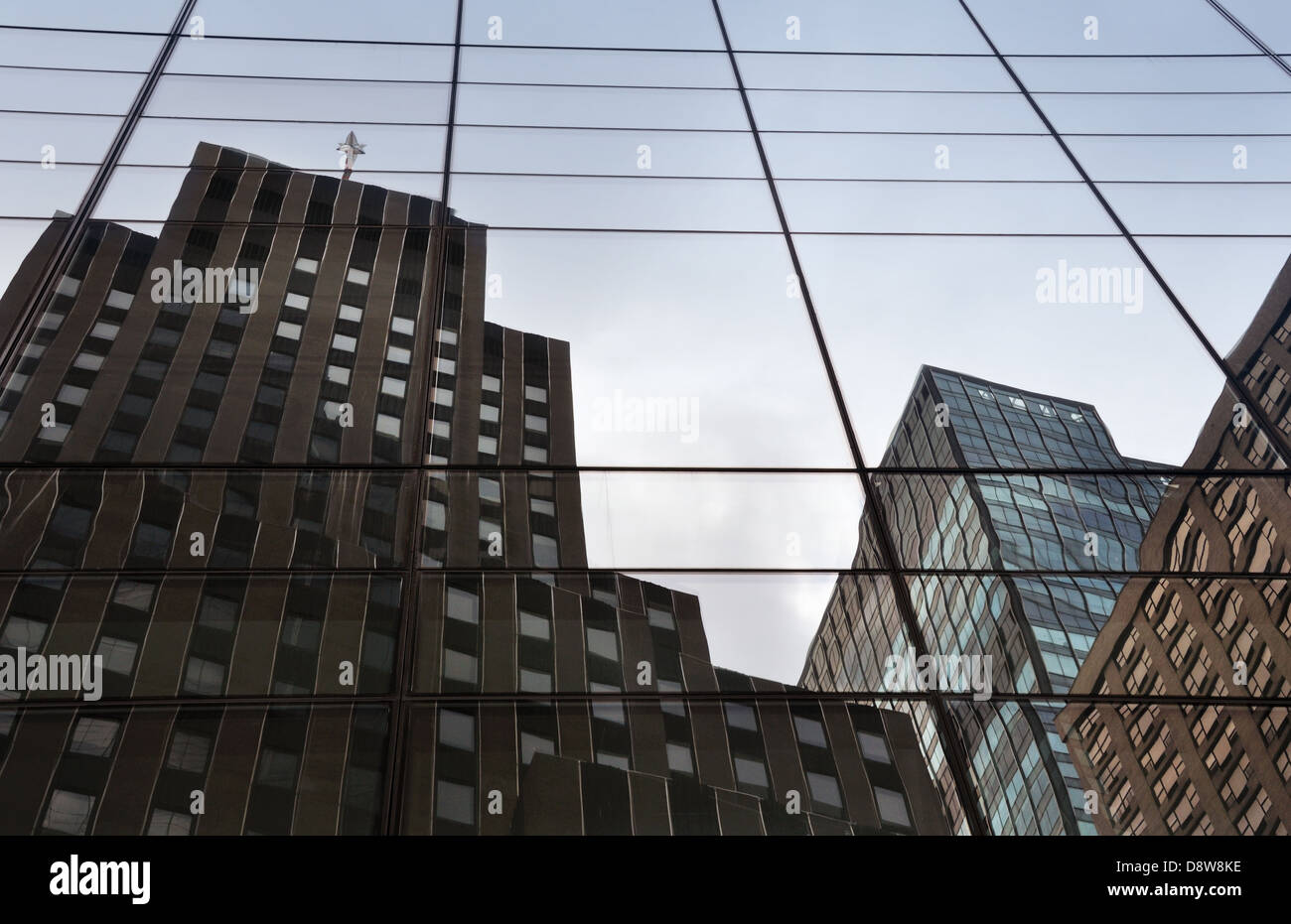 Reflection of New York City buildings Stock Photo - Alamy