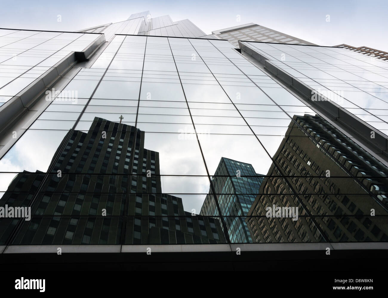 Reflection of New York City buildings Stock Photo - Alamy