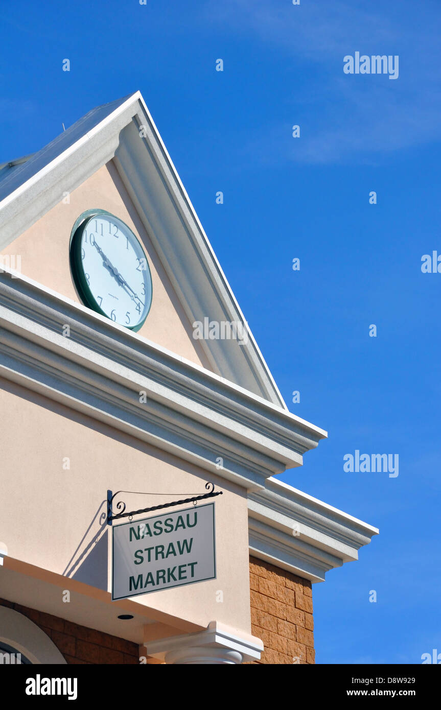 Nassau, Bahamas straw market sign Stock Photo - Alamy