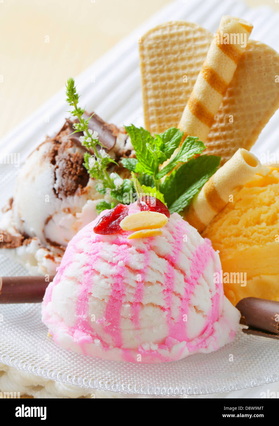 Ice cream dessert Stock Photo - Alamy