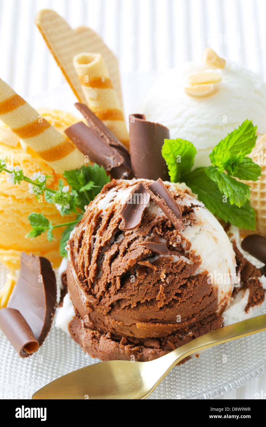 Ice cream dessert Stock Photo - Alamy