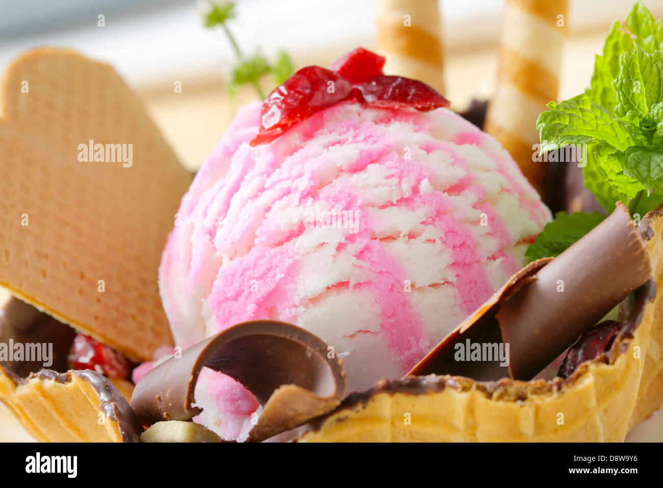 Ice cream dessert Stock Photo - Alamy
