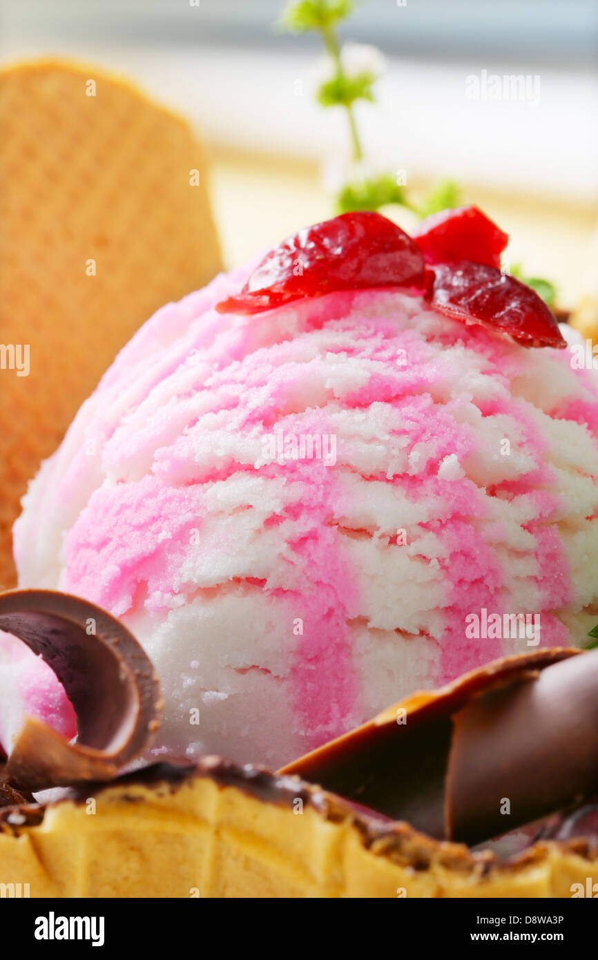 Ice cream dessert Stock Photo - Alamy