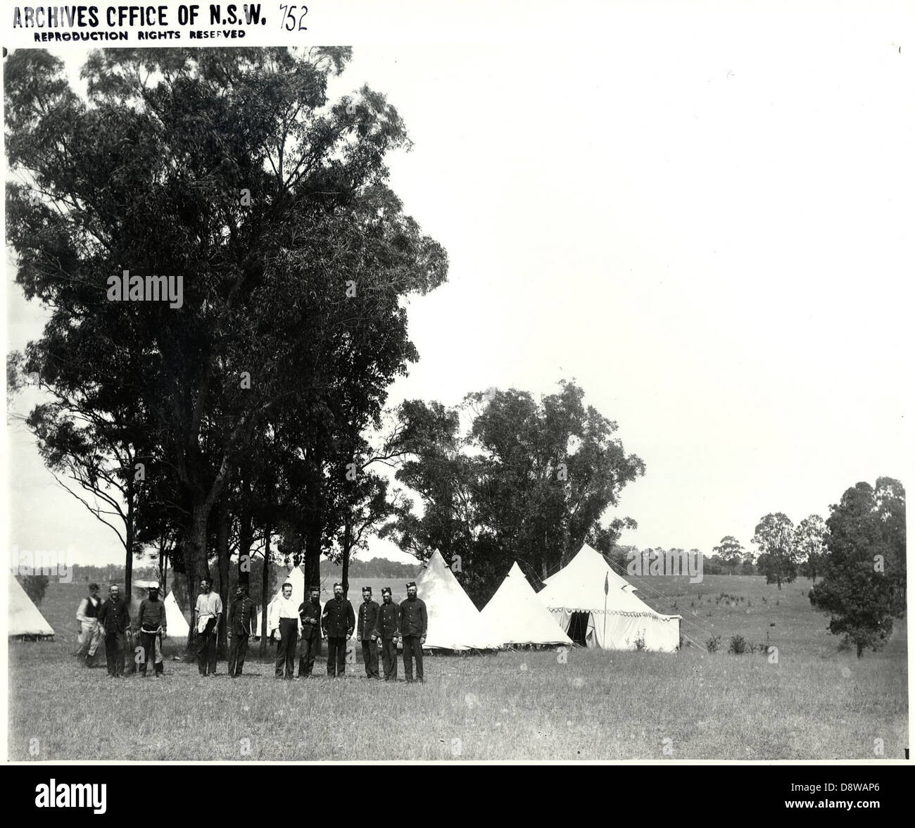 Soldiers at a Military Camp Stock Photo - Alamy