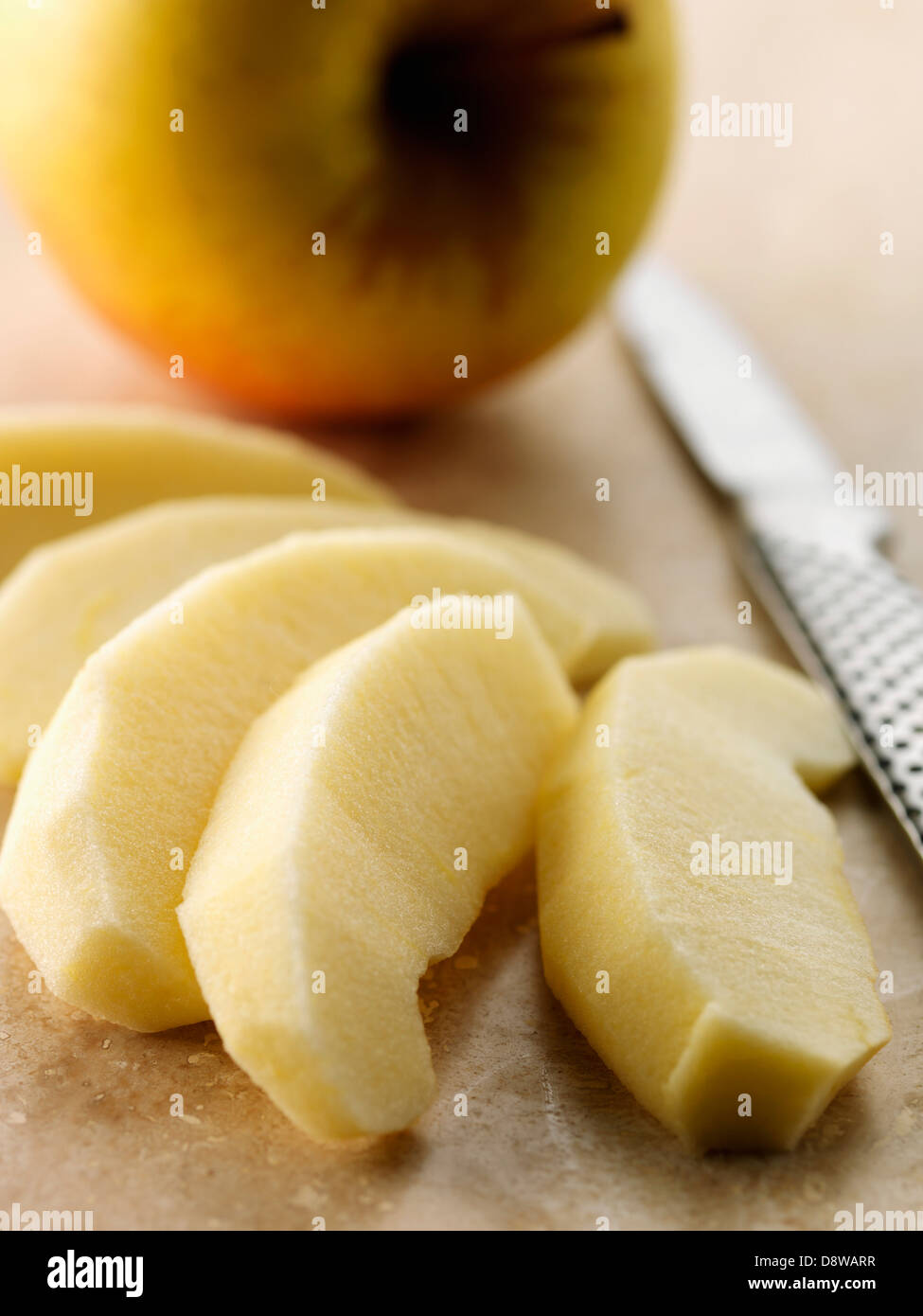 Slicing an apple Stock Photo - Alamy