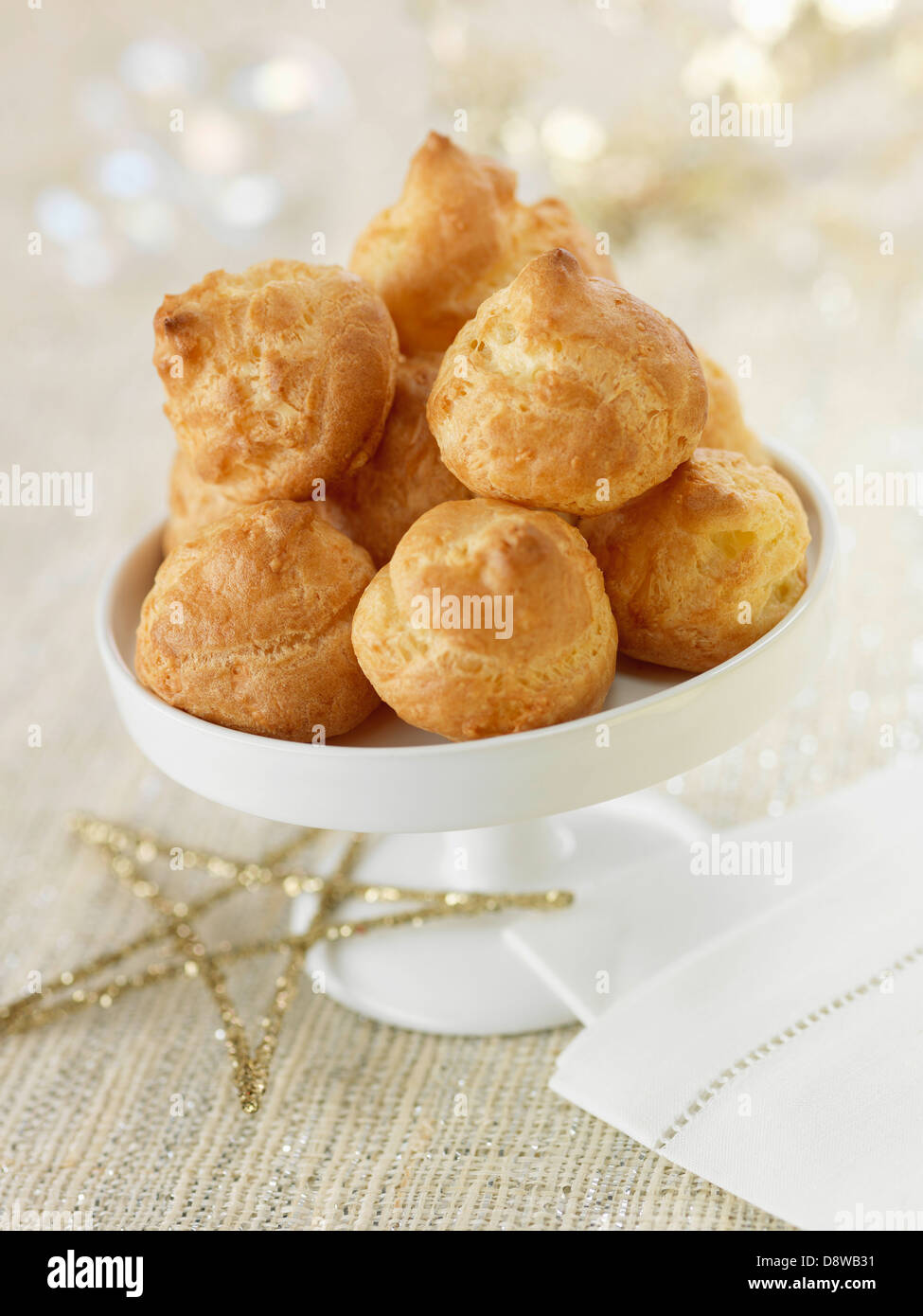 Goat's cheese choux buns Stock Photo - Alamy