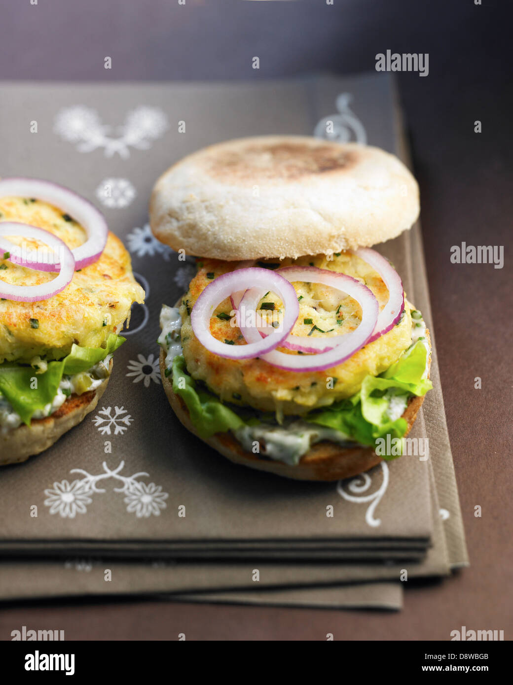 Burger muffin sandwich hi-res stock photography and images - Alamy