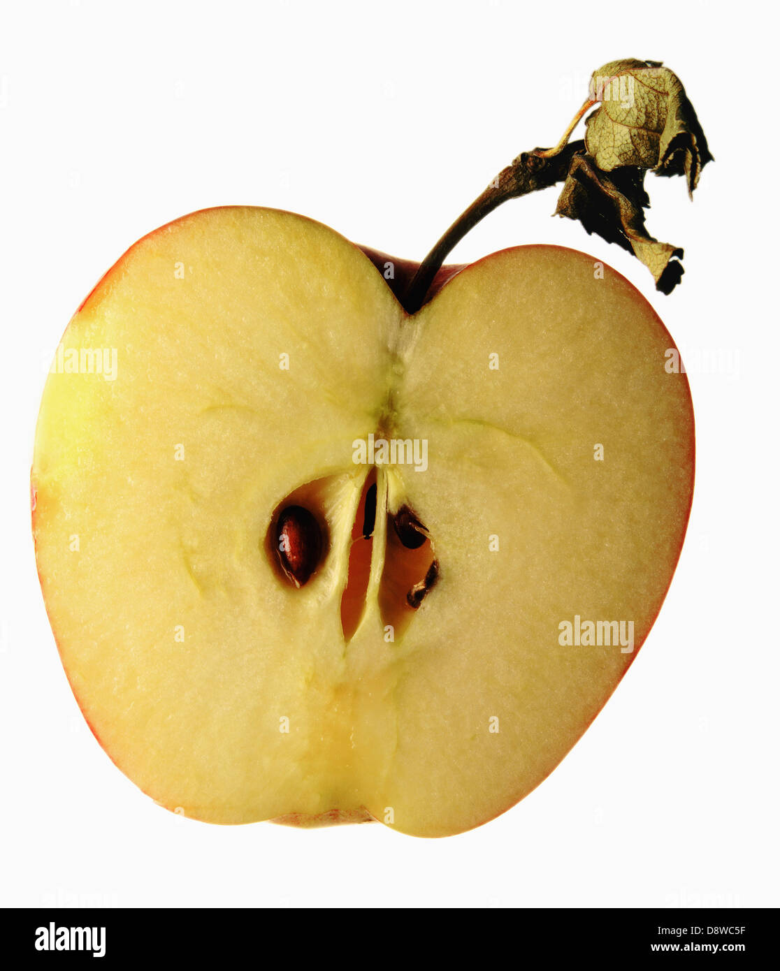 Half an apple Stock Photo - Alamy