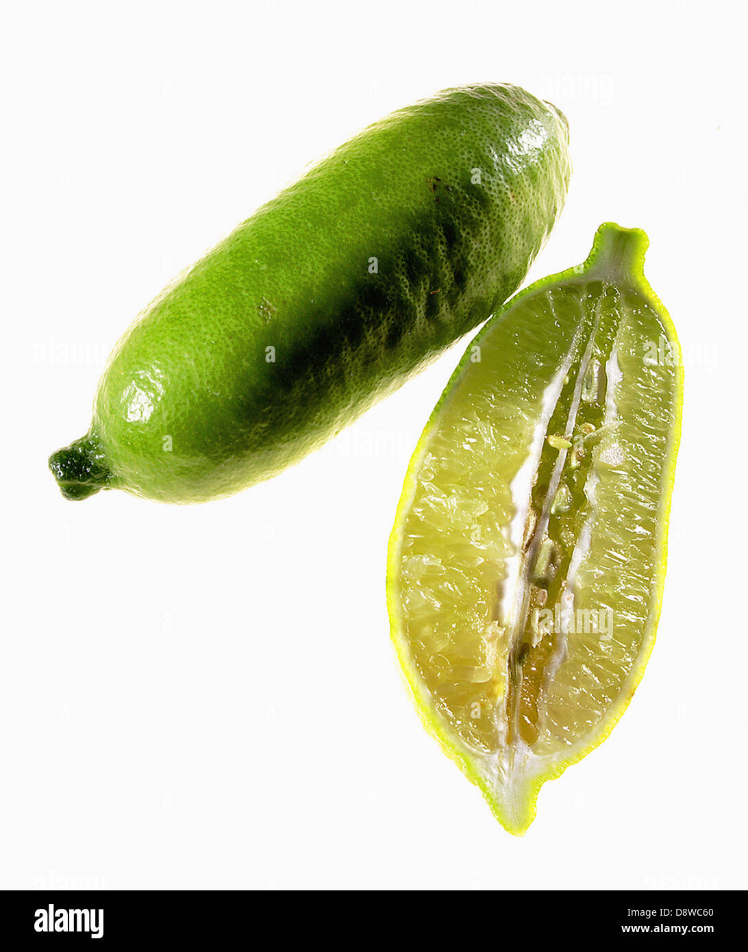 Cut-out long lime Stock Photo - Alamy