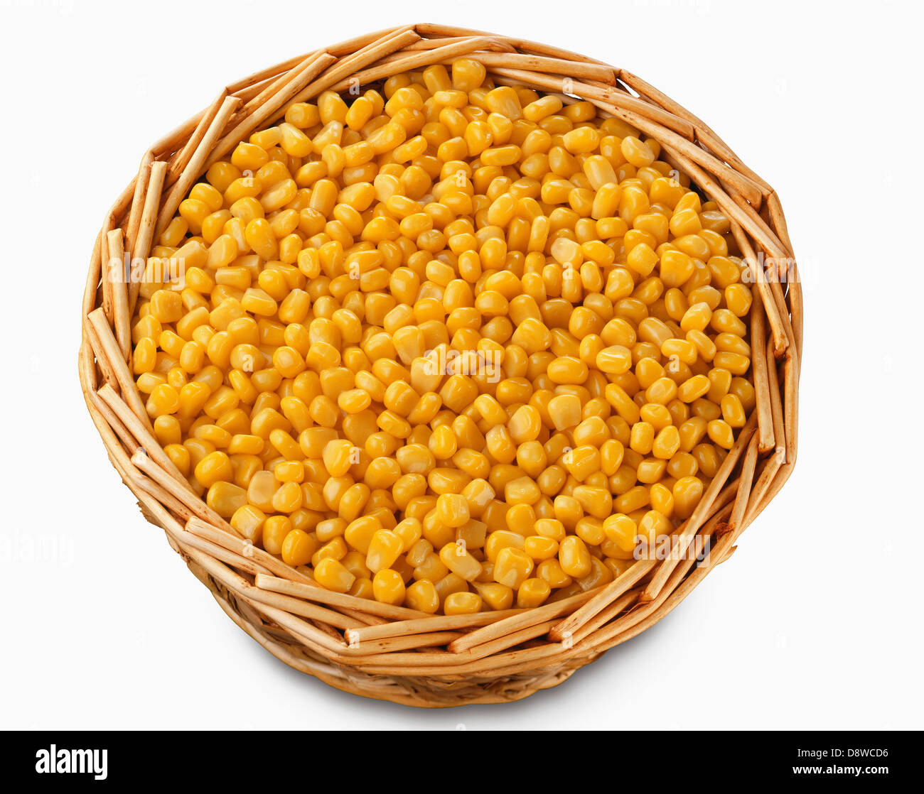 Basket of sweet corn Stock Photo - Alamy