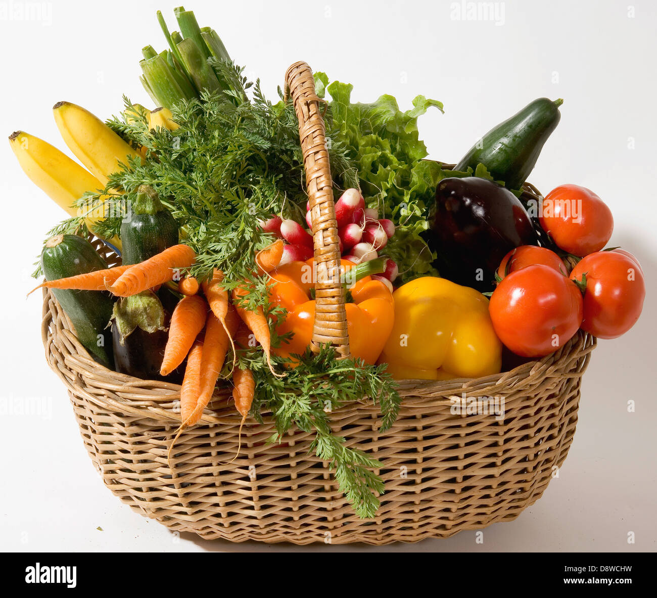 Basket of vegetables Stock Photo - Alamy