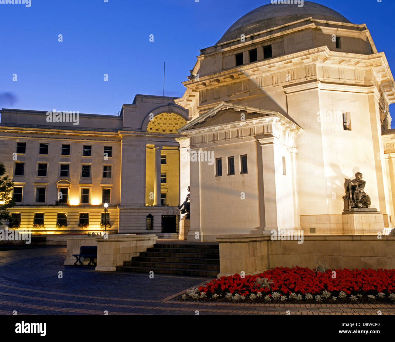 Hall of Memory and Baskerville House, Centenary Square, Birmingham, West Midlands, England, UK ...