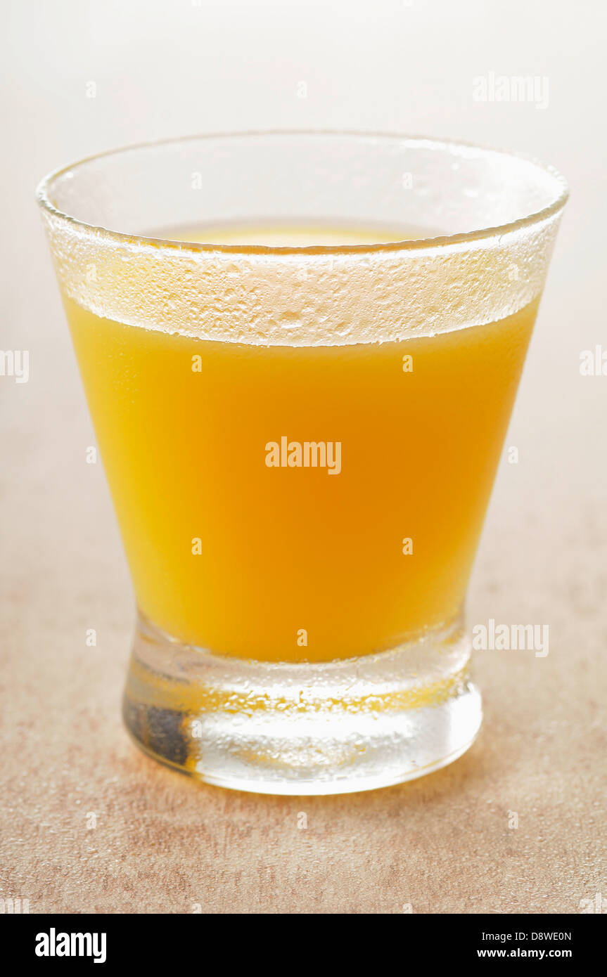 Glass of orange juice Stock Photo - Alamy