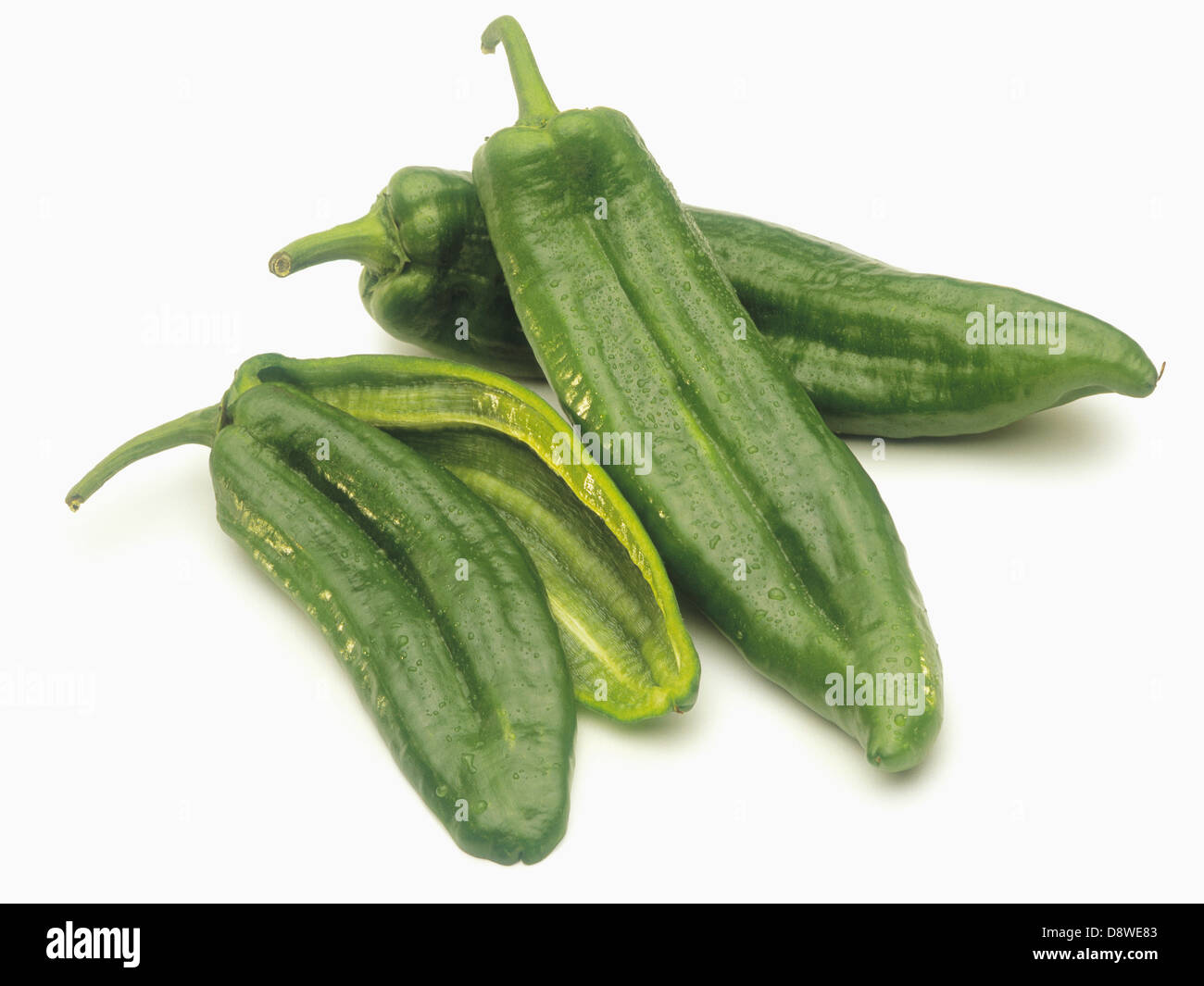Long green peppers Stock Photo - Alamy