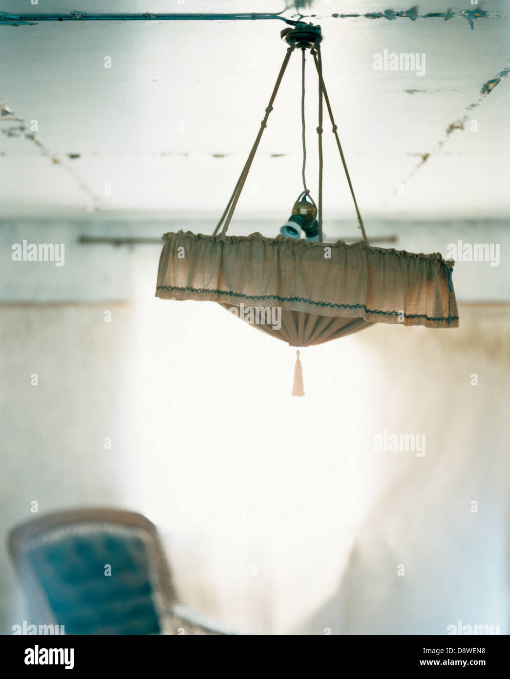 A Worn Lamp Hanging in a Roof Stock Photo - Alamy